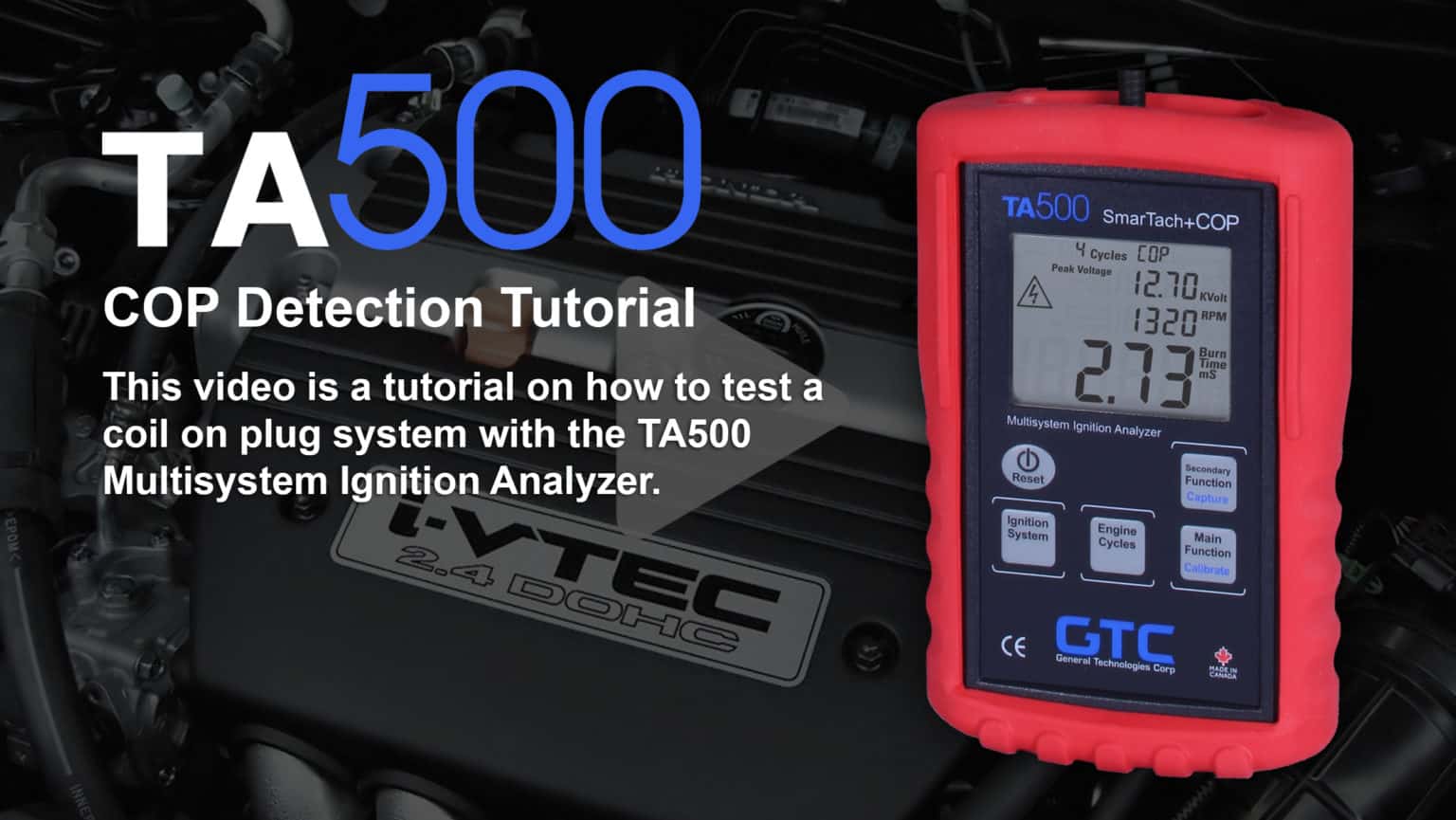 TA500 COP Detection Tutorial - General Technologies Corp.